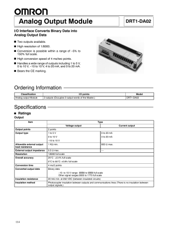 Omron DRT1-DA02 Manual | Manualzz