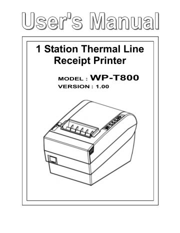 AdvanPOS WP-T800 User Manual | Manualzz
