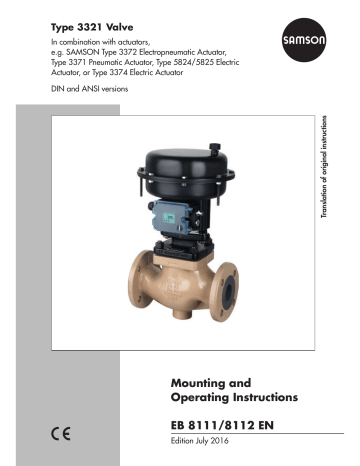 Samson 3321 Mounting And Operating Instructions | Manualzz