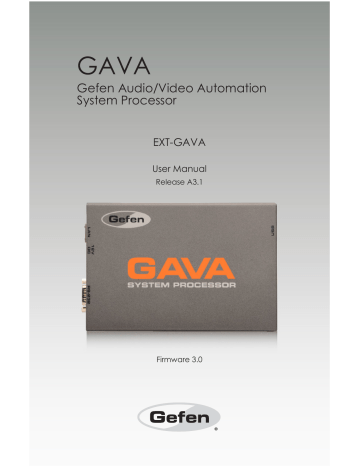 Gefen EXT-GAVA User Manual | Manualzz