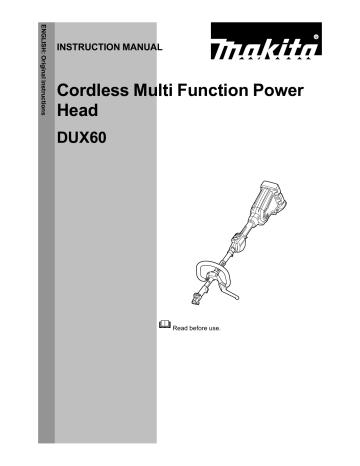 Makita DUX60 Instruction Manual | Manualzz
