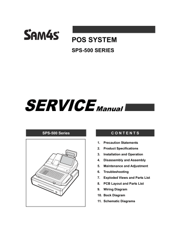 Sam4s SPS-500 Service Manual | Manualzz