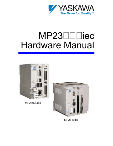 YASKAWA MP2310iec Hardware Manual | Manualzz