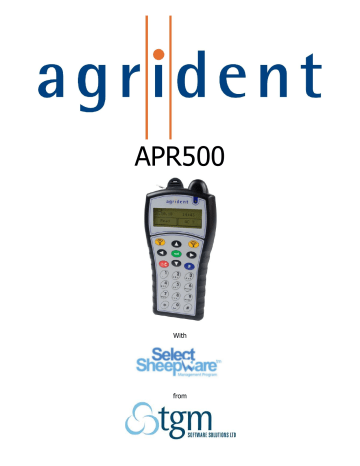 Agrident APR500 Instruction Manual | Manualzz