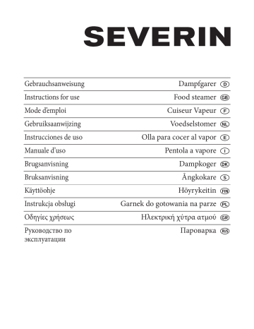 SEVERIN Food Steamer Bedienungsanleitung | Manualzz