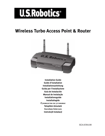 US Robotics USR8054 Installation Manual | Manualzz