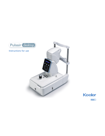 Keeler Pulsair Desktop Instructions For Use Manual | Manualzz