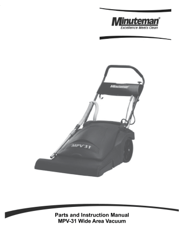 Minuteman MPV-31 Instruction Manual | Manualzz