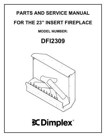 Dimplex DFI2309 Parts And Service Manual | Manualzz