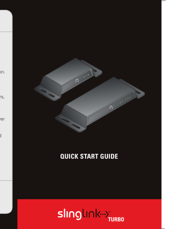 Sling Media Slinglink Quick Start Manual | Manualzz