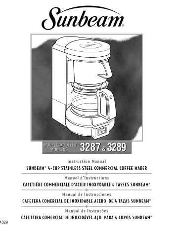 Sunbeam 3289 Instruction Manual | Manualzz