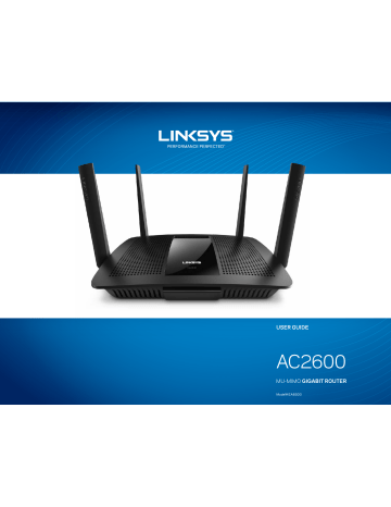 Linksys AC2600 User Manual | Manualzz