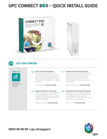 UPC CONNECT BOX Quick Install Manual | Manualzz