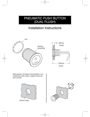 Dudley PNEUMATIC PUSH BUTTON Installation Instructions | Manualzz