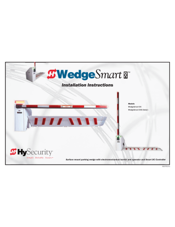 HySecurity WedgeSmart DC Installation Instructions Manual | Manualzz