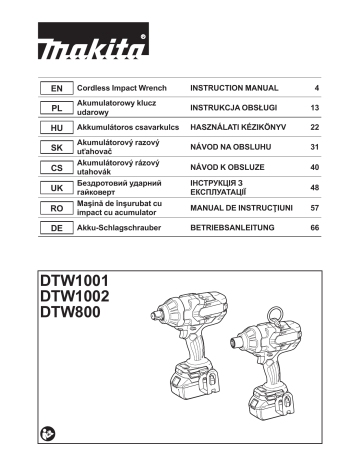Makita DTW1001, DTW1002, DTW800 Instruction Manual | Manualzz