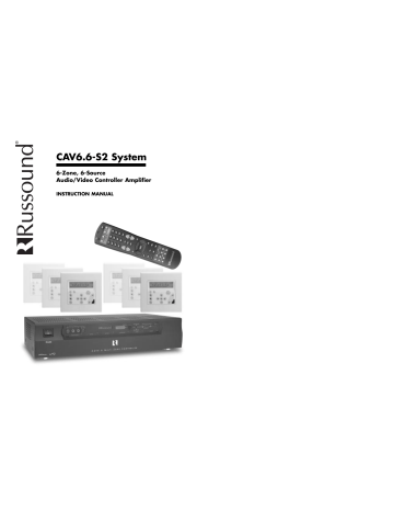 Russound CAV6.6-S2 Instruction Manual | Manualzz