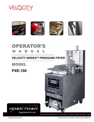 Henny Penny KFC Velocity PXE-100 Operator's Manual | Manualzz