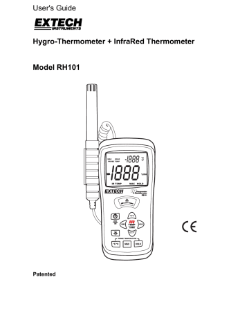Extech Instruments RH101 User Manual | Manualzz