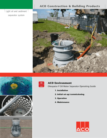 ACO Oleopator P NS3/450 Operating Manual | Manualzz