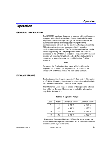 LeCroy DA1855A Operation | Manualzz