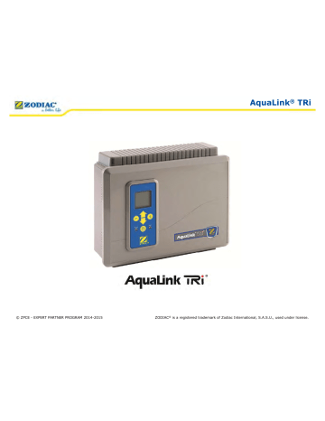Zodiac AquaLink TRi Installer Manual | Manualzz