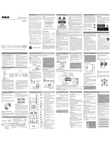 RCA RTD3131 Manual Del Usuario | Manualzz