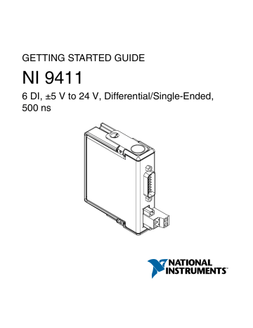 National Instruments NI 9411 Getting Started Manual | Manualzz
