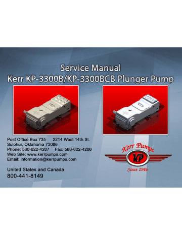 KERR KP-3300B, KP-3300BCB Service Manual | Manualzz