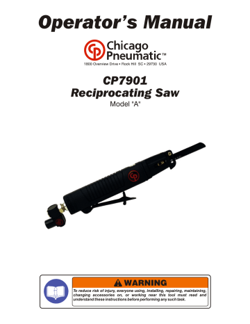 Chicago Pneumatic CP7901 Operator's Manual | Manualzz