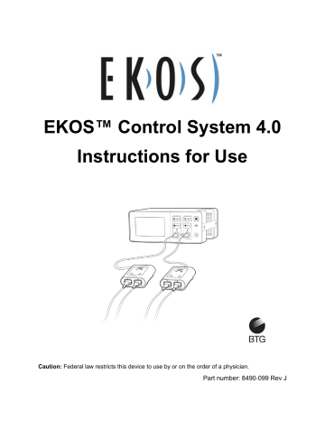 BTG EKOS Instructions For Use Manual | Manualzz