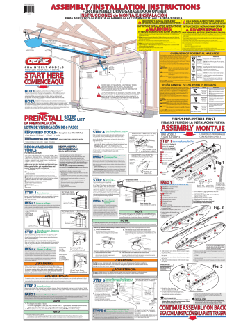 Genie CHAIN Assembly/Installation Instructions | Manualzz