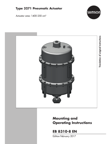 Samson 3271 Mounting And Operating Instructions | Manualzz