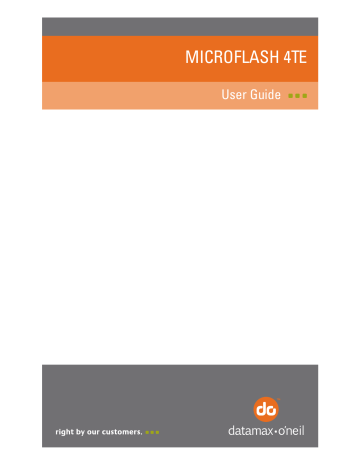 Datamax MICROFLASH 4TE User Manual | Manualzz