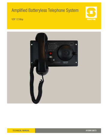 Vingtor VSP 12 Way, VSP-122, VSP-122P Technical Manual | Manualzz