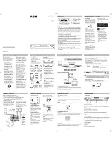RCA RT2906 Manual Del Usuario | Manualzz
