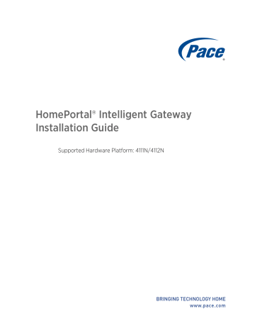 Pace 4111N Installation Manual | Manualzz