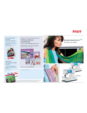 Pfaff EXPRESSION 2028, EXPRESSION 2038 - Brochure | Manualzz