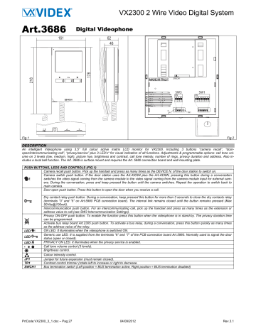Videx VX2300 Instructions | Manualzz