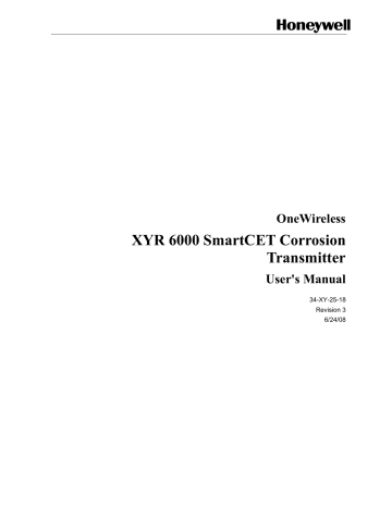 Honeywell OneWireless XYR 6000 User Manual | Manualzz