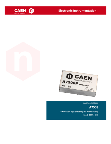 Caen A7508 User Manual | Manualzz