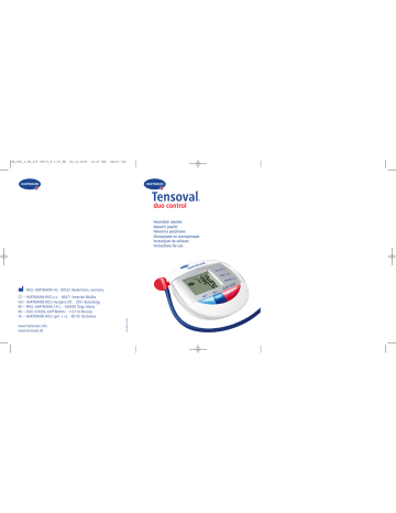 Hartmann Tensoval Instructions For Use Manual | Manualzz