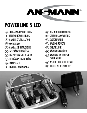 ANSMANN POWERLINE 5 LCD Operating Instructions Manual | Manualzz