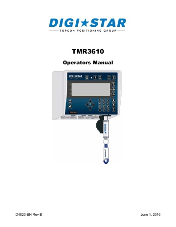 Digistar TMR3610 Operator's Manual | Manualzz