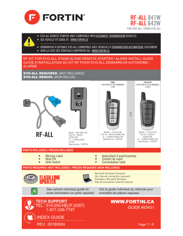 Fortin FTX-64-2W Quick Installation Manual | Manualzz