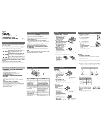 SMC Networks EX600-SEN1 Installation & Maintenance Manual | Manualzz