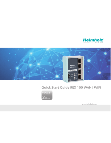Helmholz REX 100 WAN, REX 100 WiFi Quick Start Manual | Manualzz