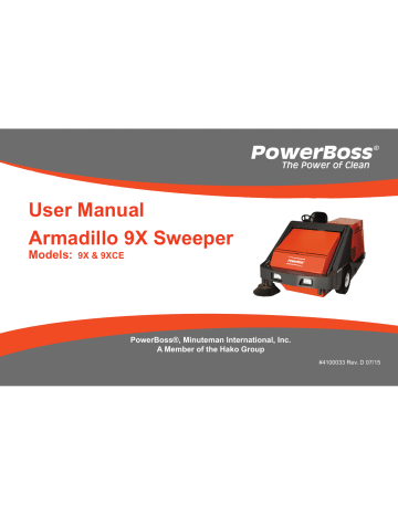 PowerBoss Armadillo 9X Sweeper User Manual | Manualzz