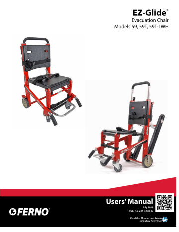 6.5 Transporting a Patient Down Stairs (Model 59). Ferno EZ-Glide 59T ...