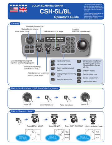 Furuno CSH-5L Operator's Manual | Manualzz